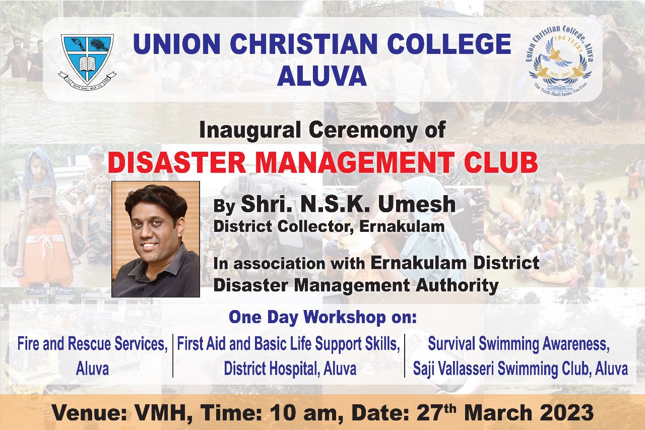 Inauguration of the Disaster Management Club - Union Christian College ...